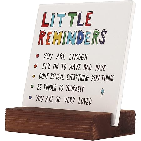 Amazon.com: Mental Health Gift for Women, Little Reminders Office Decor ...