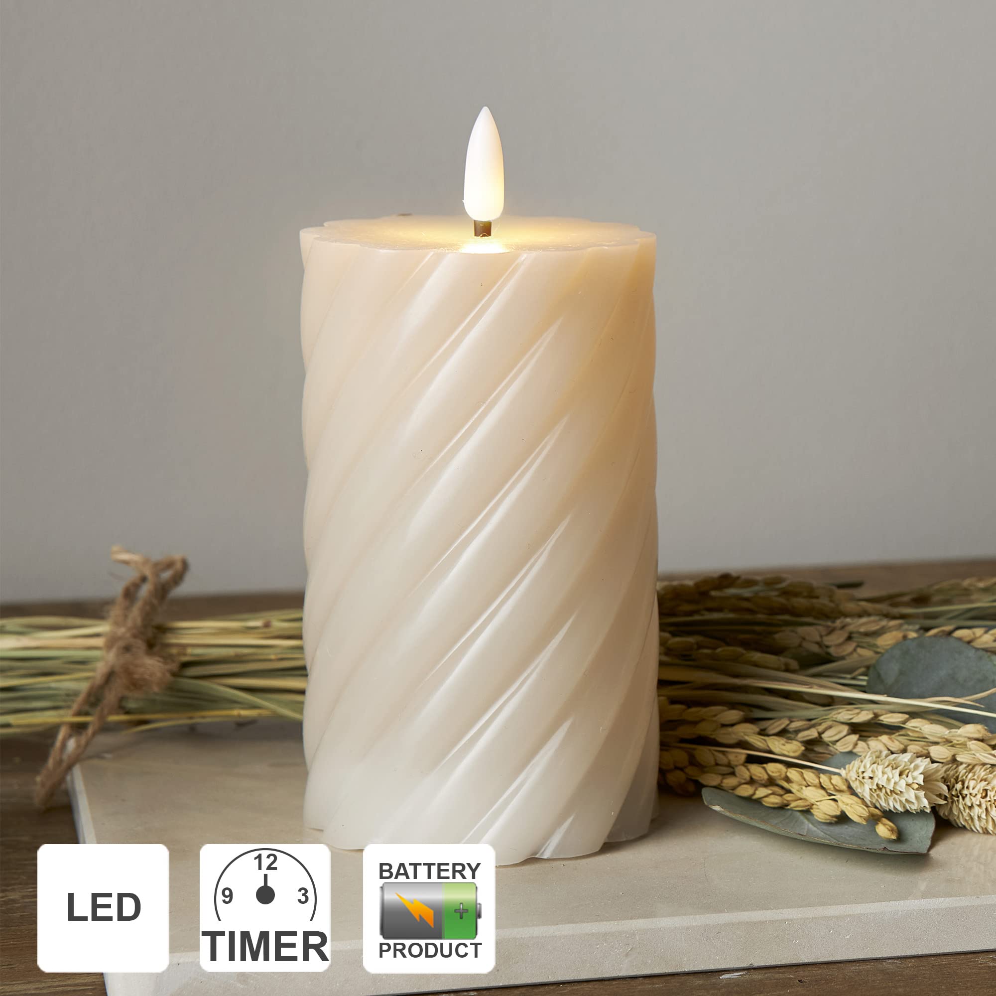Enjoy Candles Timers Wooden Base Candle Warmer Lamps 2 Pack Timer And