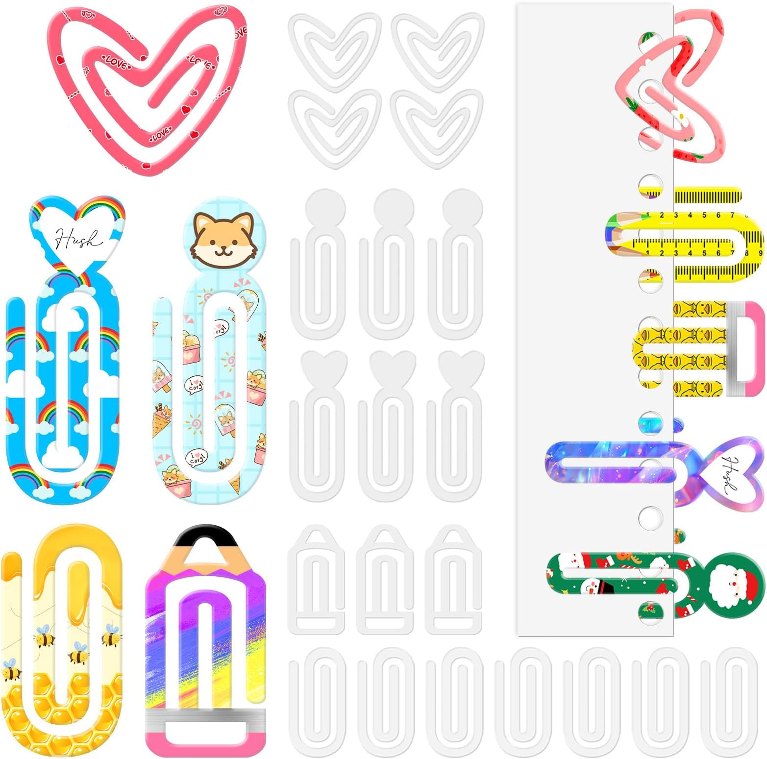 Amazon.com: 12pcs Acrylic Paper Clips Pencil Shape DIY Sublimation ...