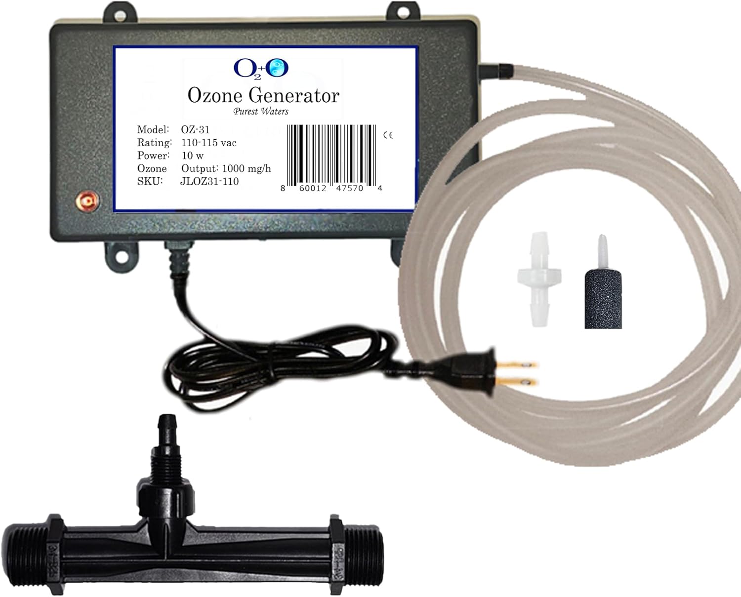 Amazon.com: Ozone Therapy Home,Ozonator Machine,Ozonator Hot Tub SPA,with Venturi 3/4",Ozone ...