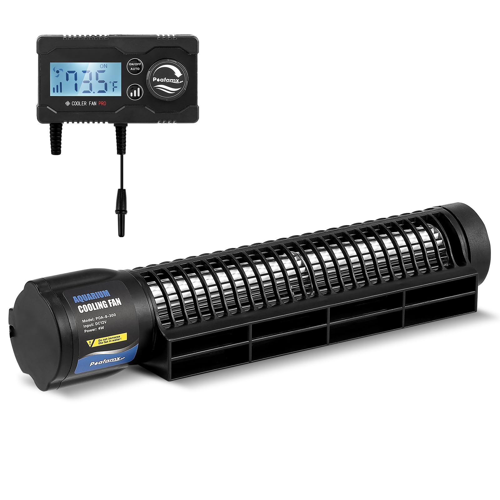 Poafamx Aquarium Chiller, DC12V Aquarium Cooling Fan with 3-Speed ...