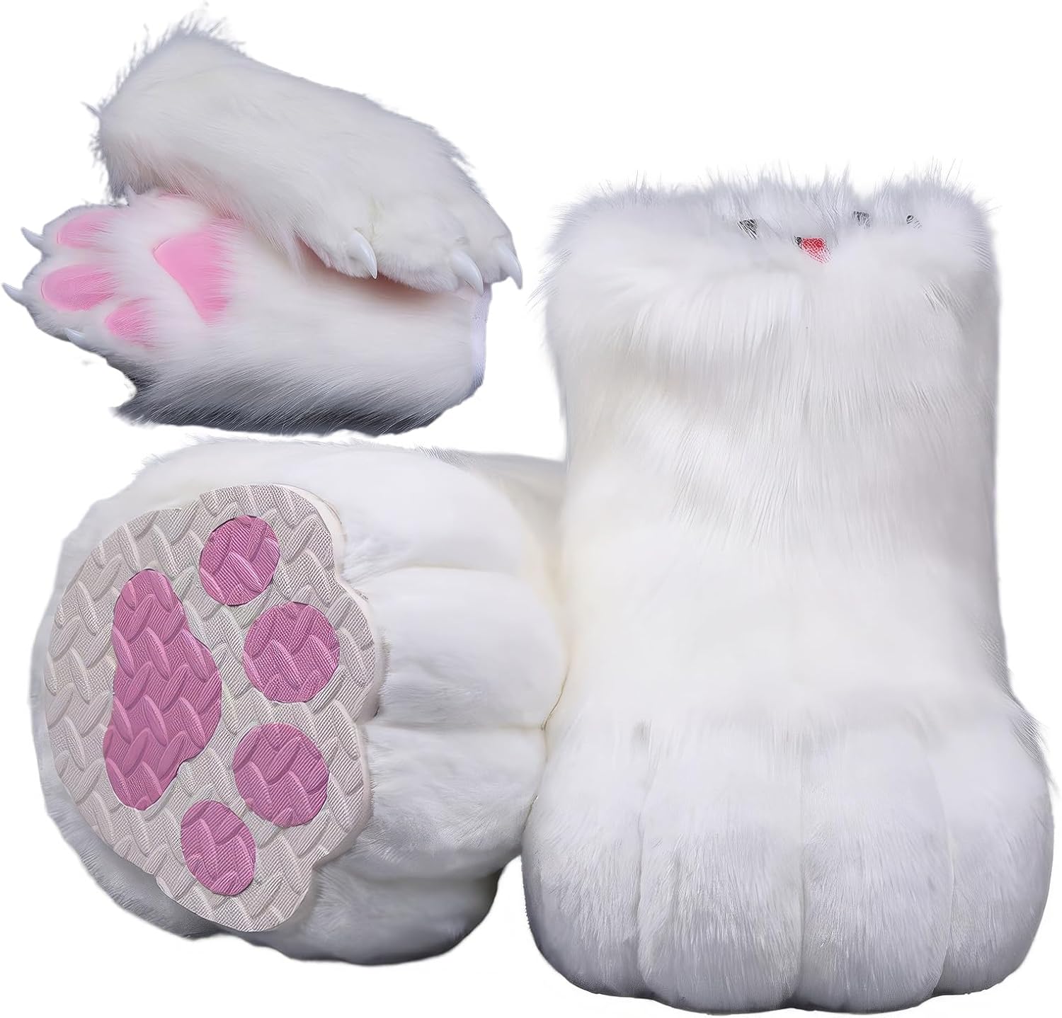 Amazon.com: WLYEZAU Fursuit Furry Feet, Fursuit Furry Hands And Paws ...