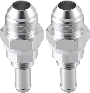 Amazon.com: X AUTOHAUX 2pcs Car Fuel Line Fitting 8AN Male Flare ...