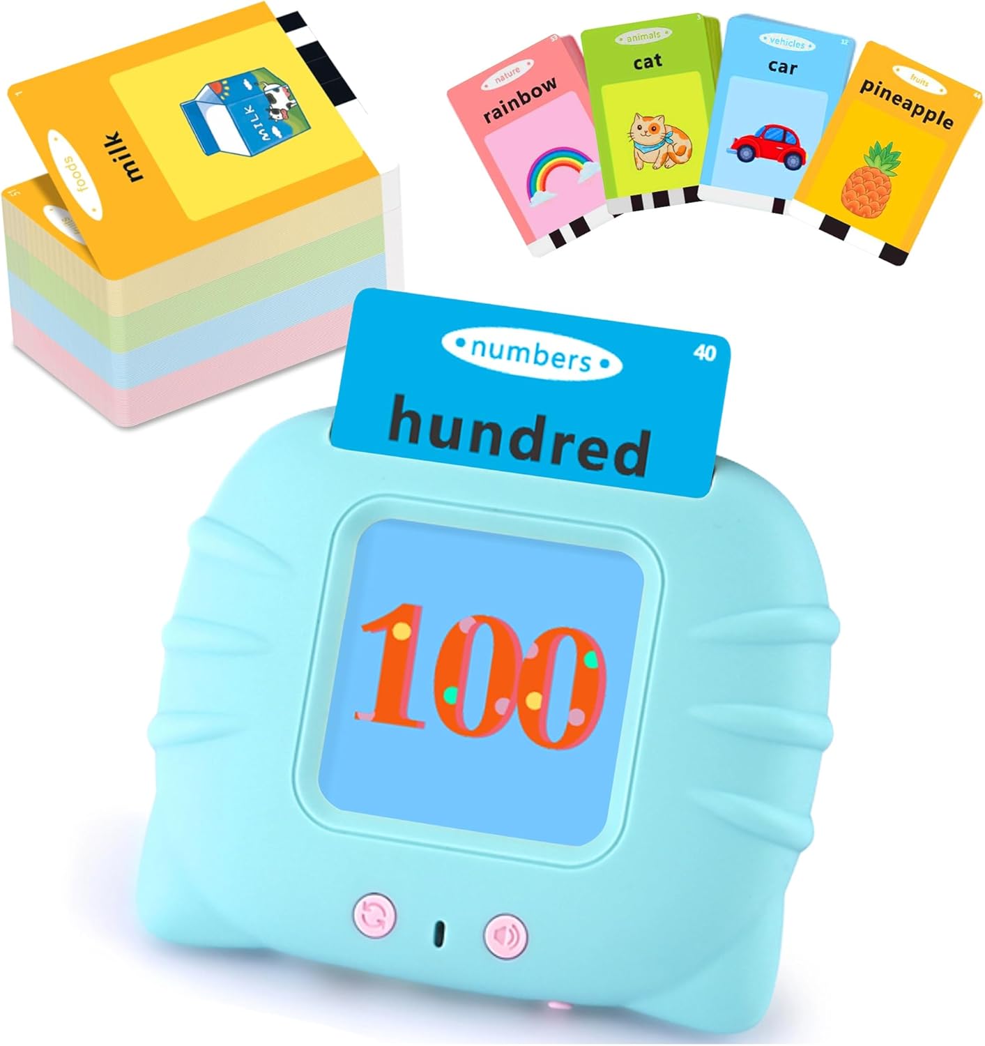 Amazon.com: Toddler Talking Flash Cards with 510 Sight Words,ABC-123 ...