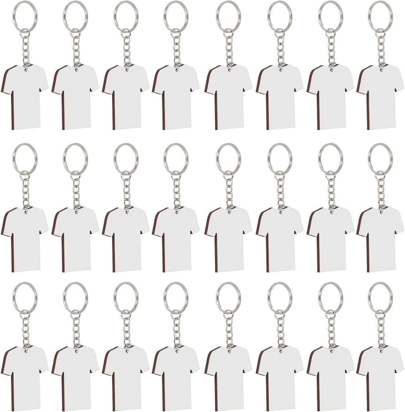 Amazon.com: Sublimation Keychain Blanks,Double Sided Sublimation Blank ...