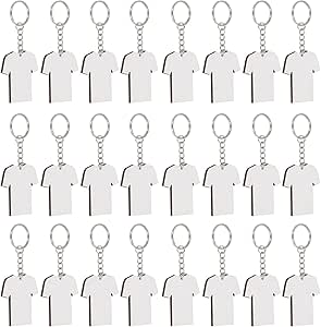 Amazon.com: Sublimation Keychain Blanks,Double Sided Sublimation Blank ...