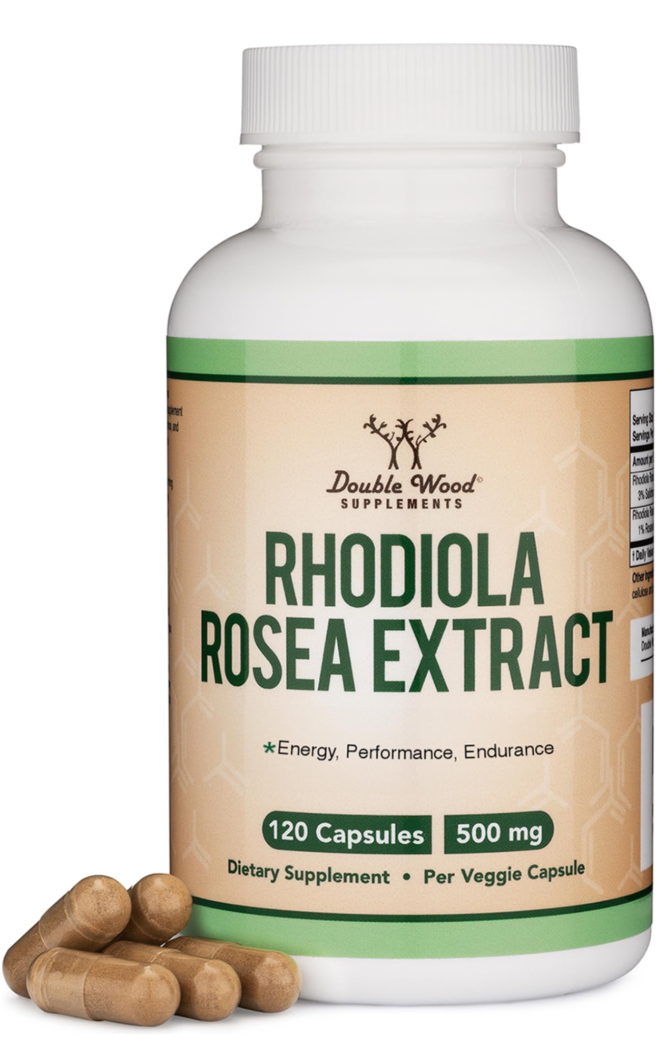Amazon.com: Rhodiola Rosea Supplement 500mg, 120 Vegan Capsules (Third ...