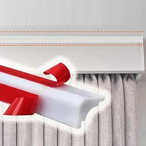 Amazon.com: Curtain Box Light Blocking Strips Self Adhesive, White ...