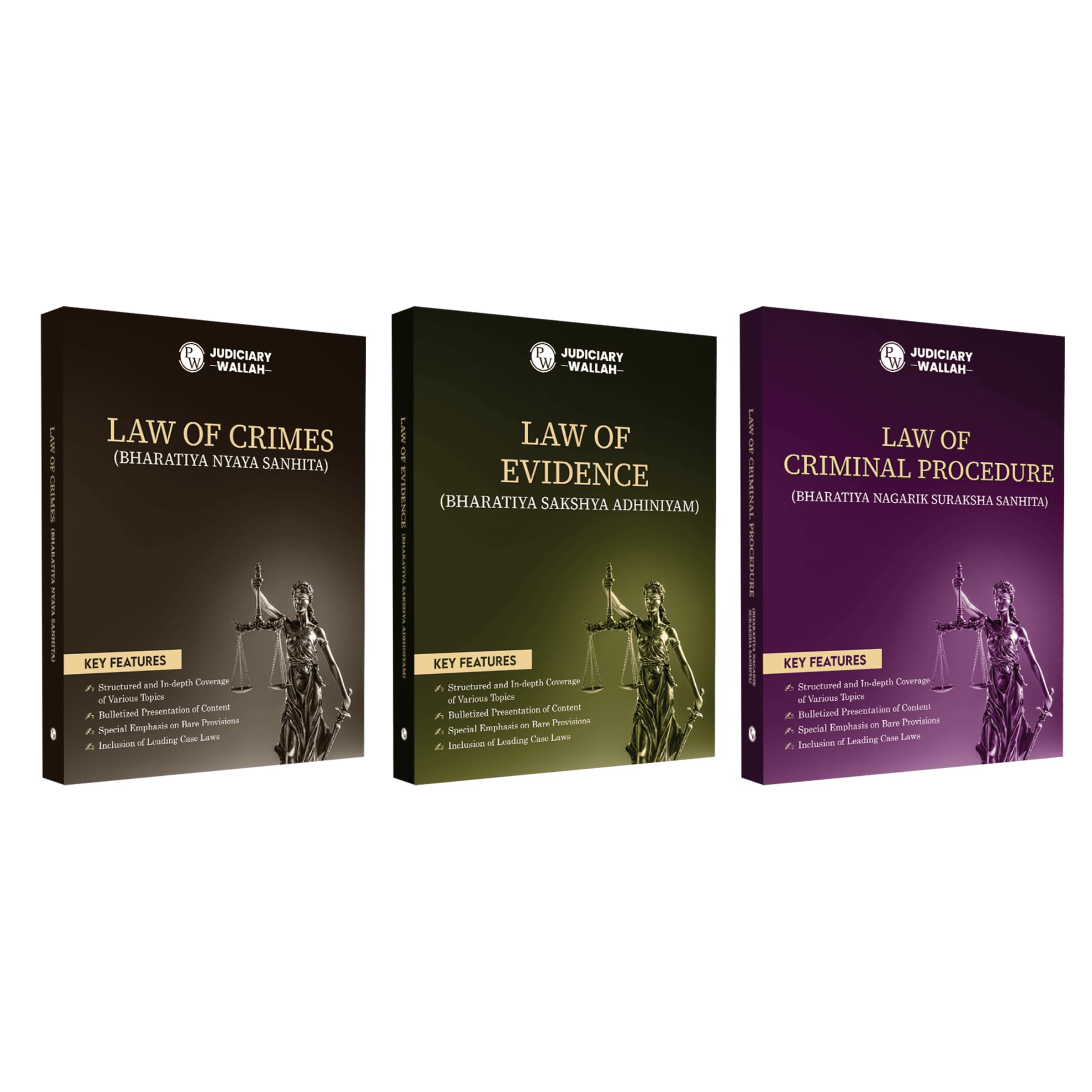 PW Judiciary Criminal Laws Comprehensive Notes Combo Set of 3 Books ...