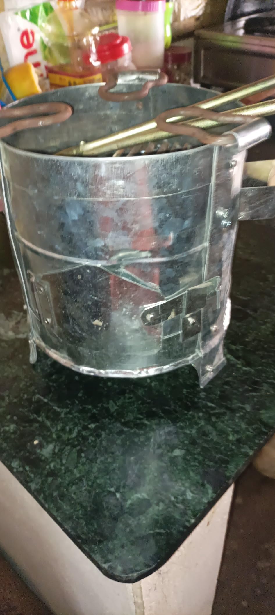 Buy RBY Traditional Iron Sigdi/angeethi/sigadi/Iron Ashtray/Heater ...