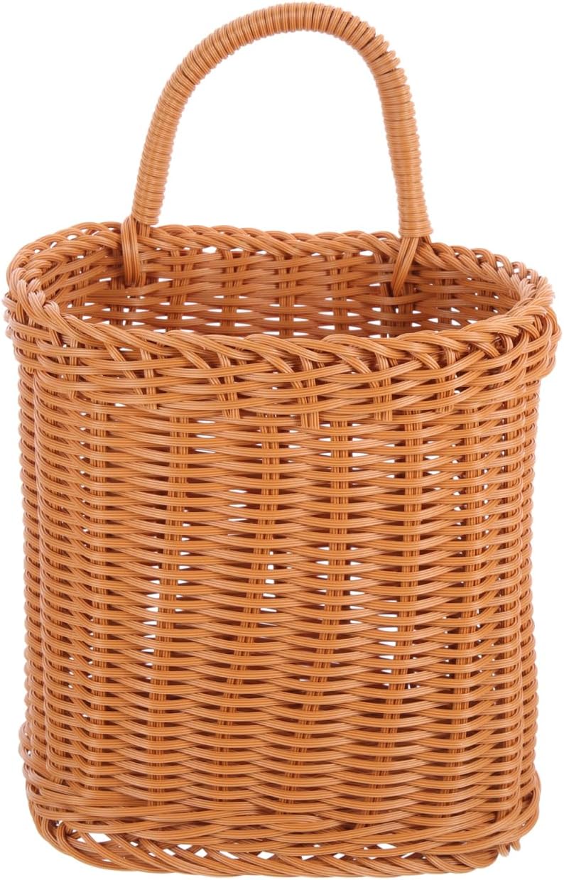 Amazon.com - Woven Storage Basket With Handle Decorative Basket Wicker ...