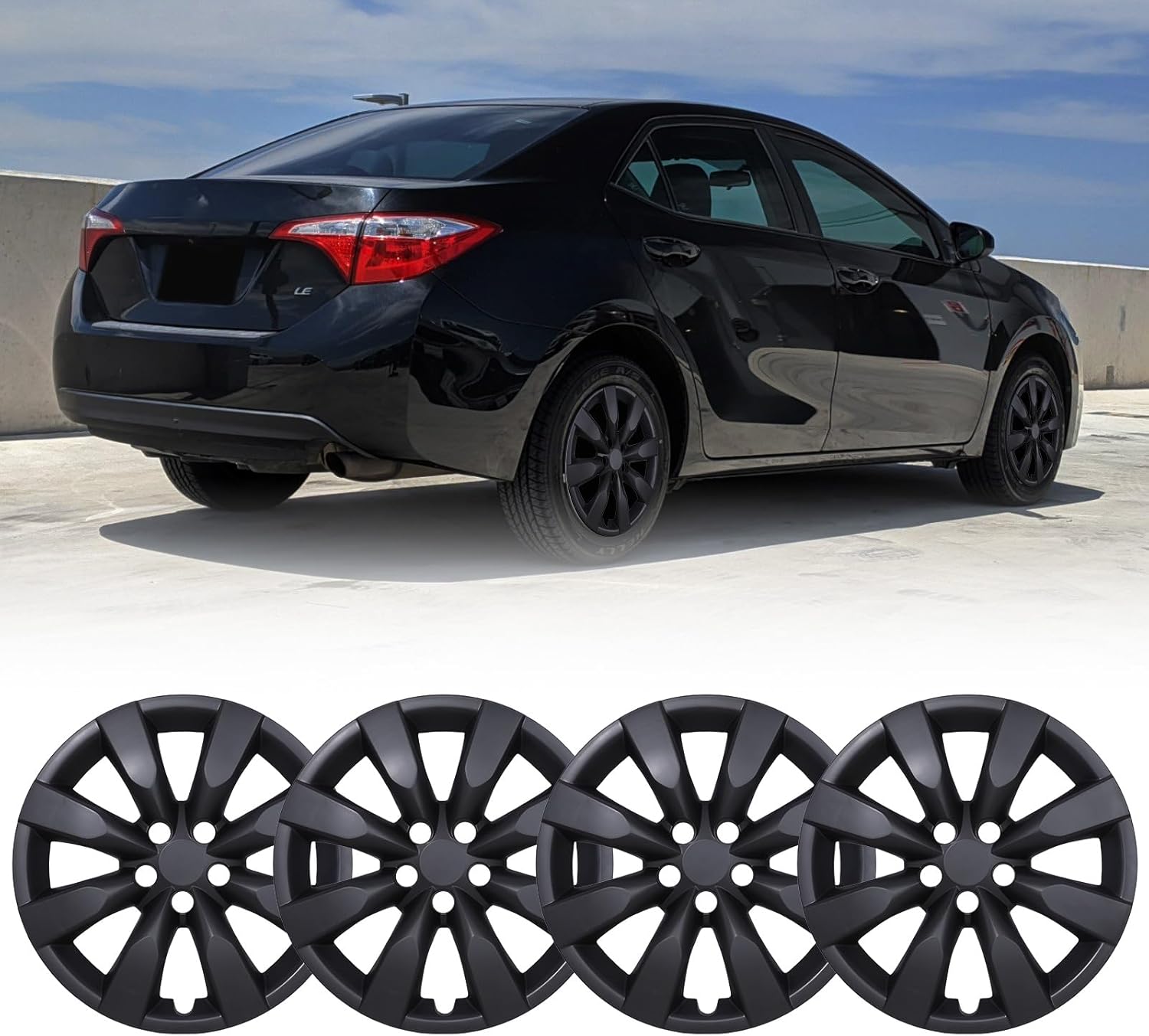 Amazon.com: AUTOWIKI 16” Hubcaps for 2009-2019 Toyota Corolla & 2009 ...