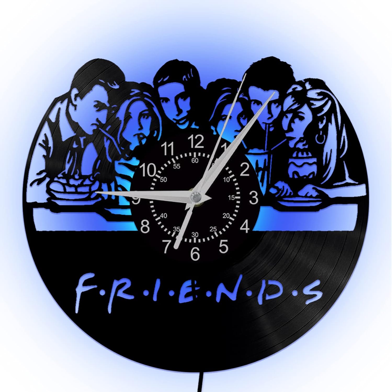 Amazon.com: Friends Vinyl Record Wall Clock,3D Creative Friends Series ...