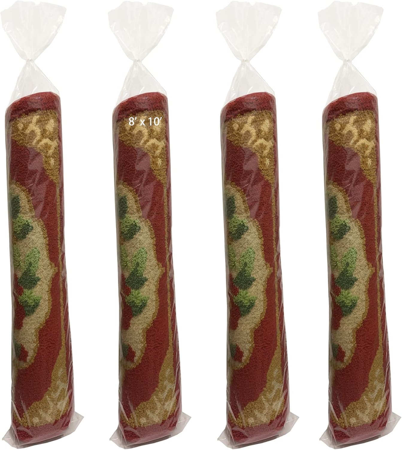 Amazon.com: 4 Pcs Plastic Rug Storage Bags with 10 Ties,Fits Rugs up to ...