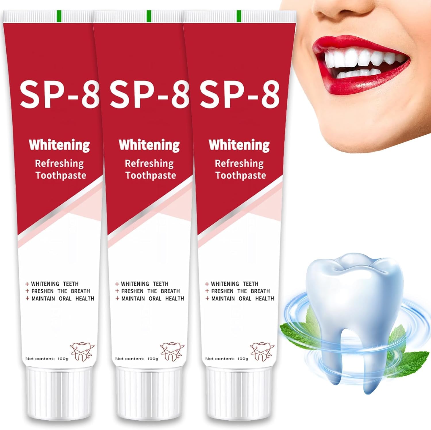 SP-8 Probiotic Toothpaste, SP-8 Ultra Whitening Toothpaste, Toothpaste ...