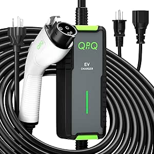 Amazon.com: QPQ Level 1 Level 2 EV Charger, 16A Electric Vehicle Charging Stations, Portable ...