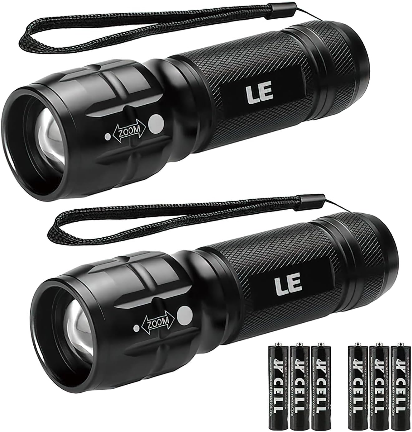 Defiant LED Aluminum Flashlight Combo (8-pack) with Batteries - Amazon.com