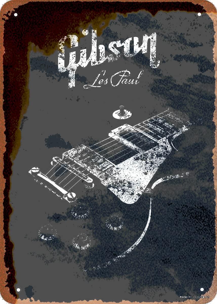 Amazon.com: Guitars Music Gibson Les Paul Body Plaque Vintage Retro ...