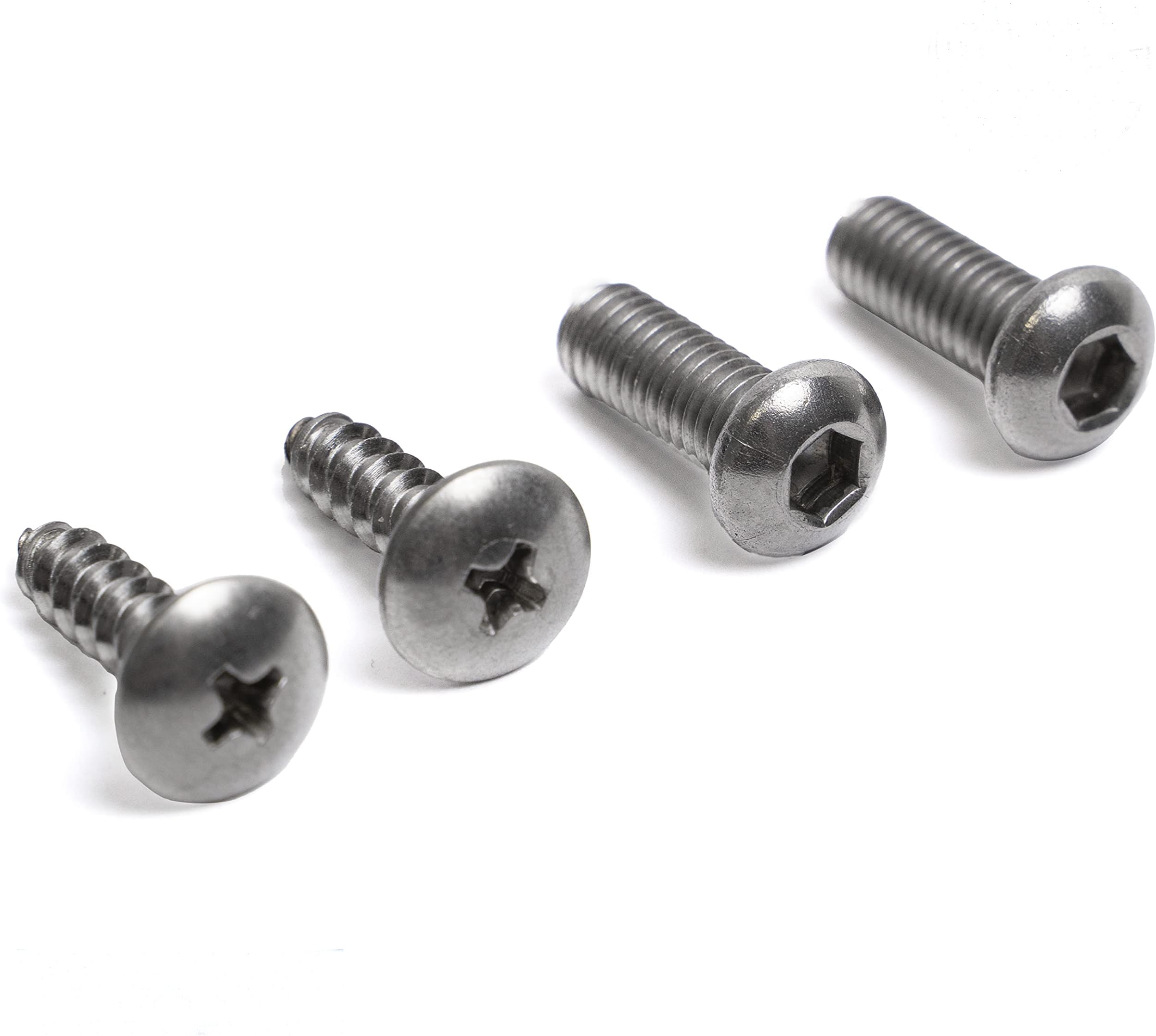 Amazon.com: HPP Stainless Steel License Plate Screws Compatible with ...