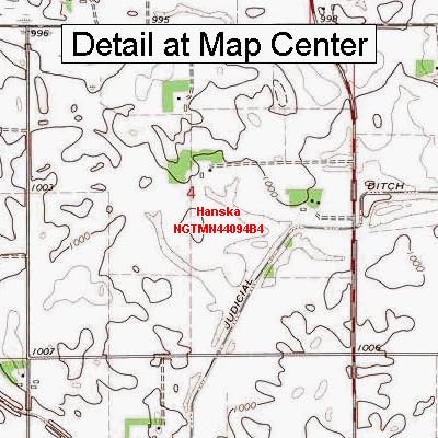 Amazon.com : USGS Topographic Quadrangle Map - Hanska, Minnesota ...