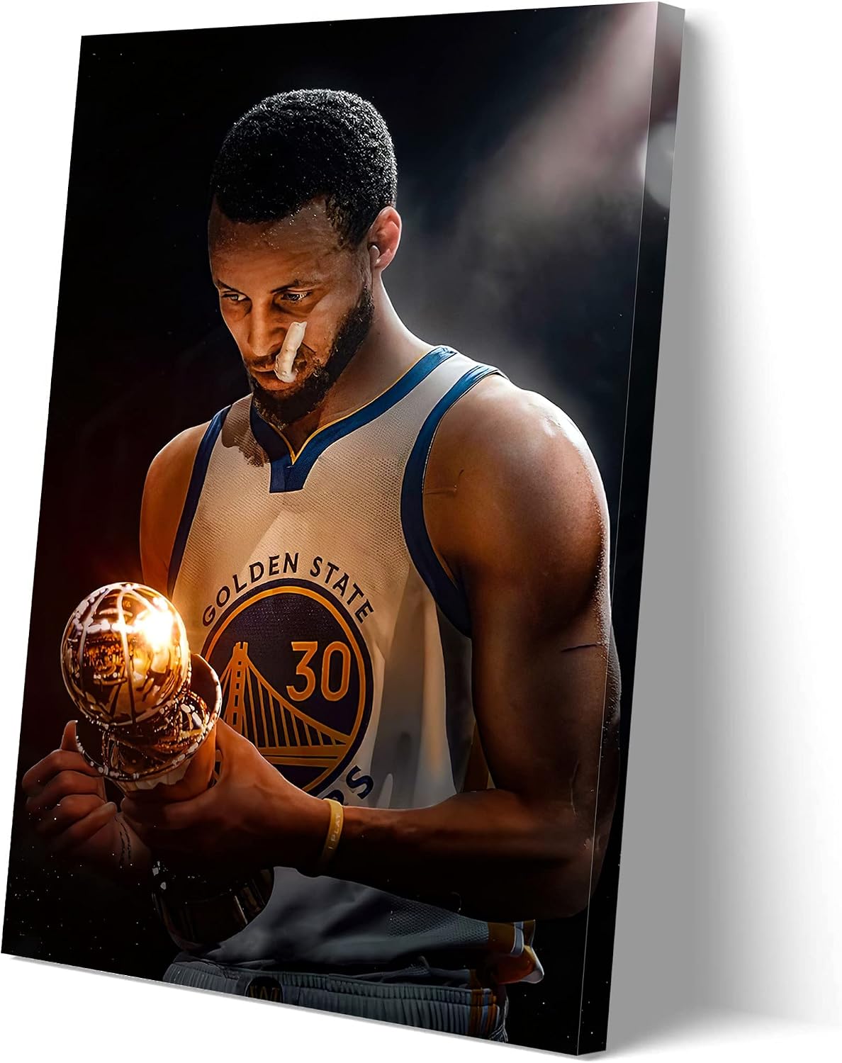 Amazon.com: Stephen Curry MVP Poster Canvas Basketball Print Art for ...