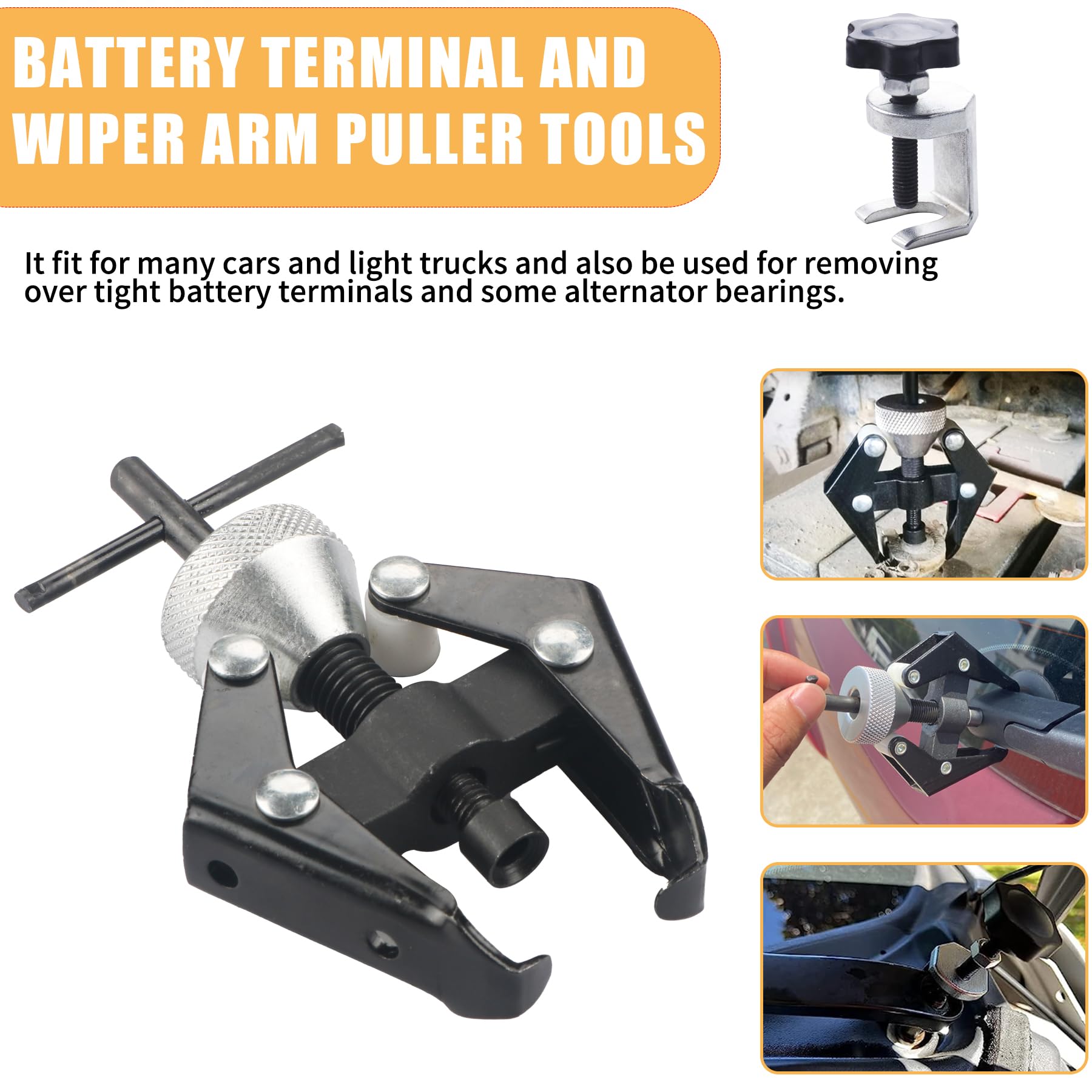 Snapklik.com : RAHQHD Battery Terminal And Wiper Arm Puller Tools