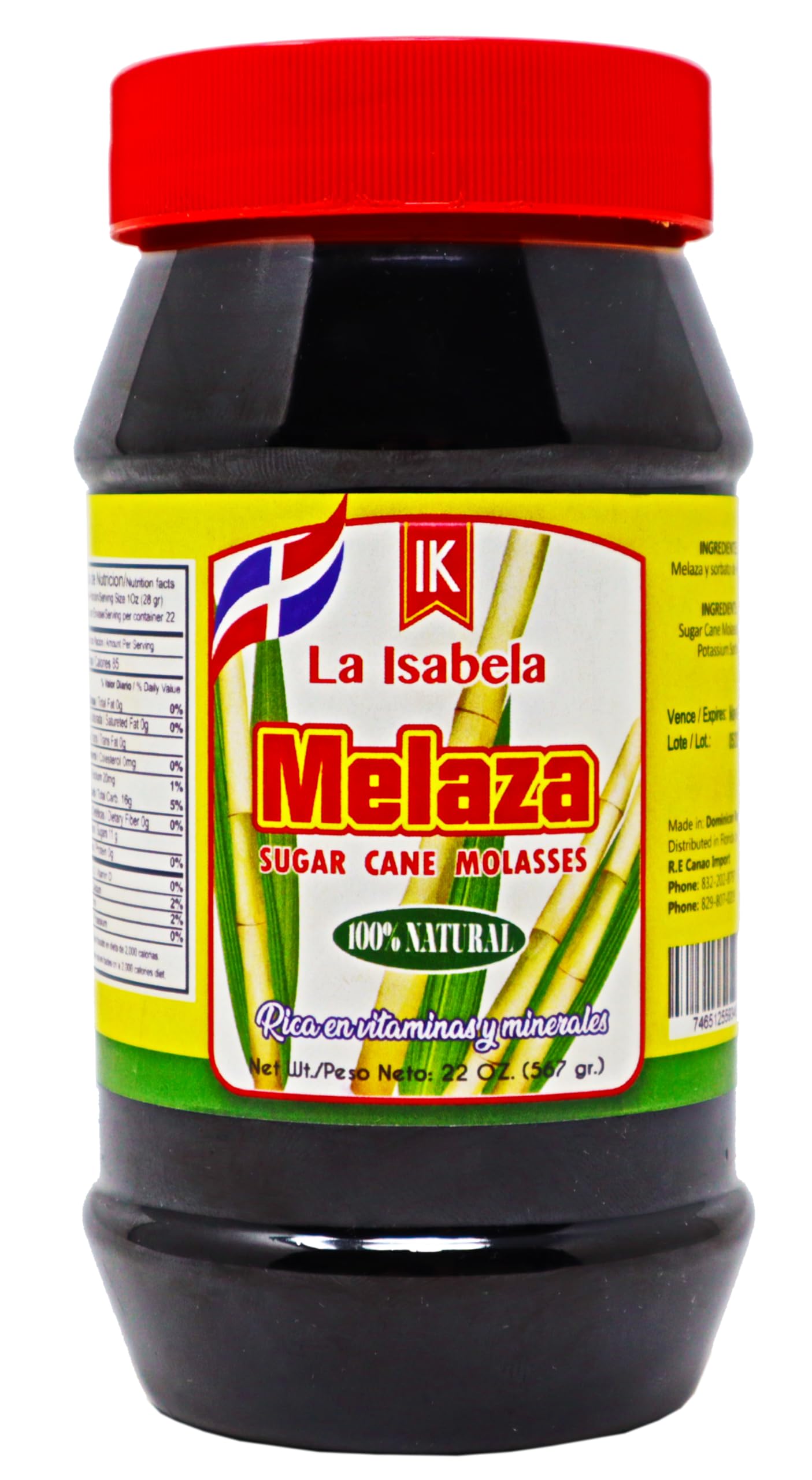 Amazon.com : La Isabela Melaza 22oz 100% Natural, Sugar Cane Molasses ...
