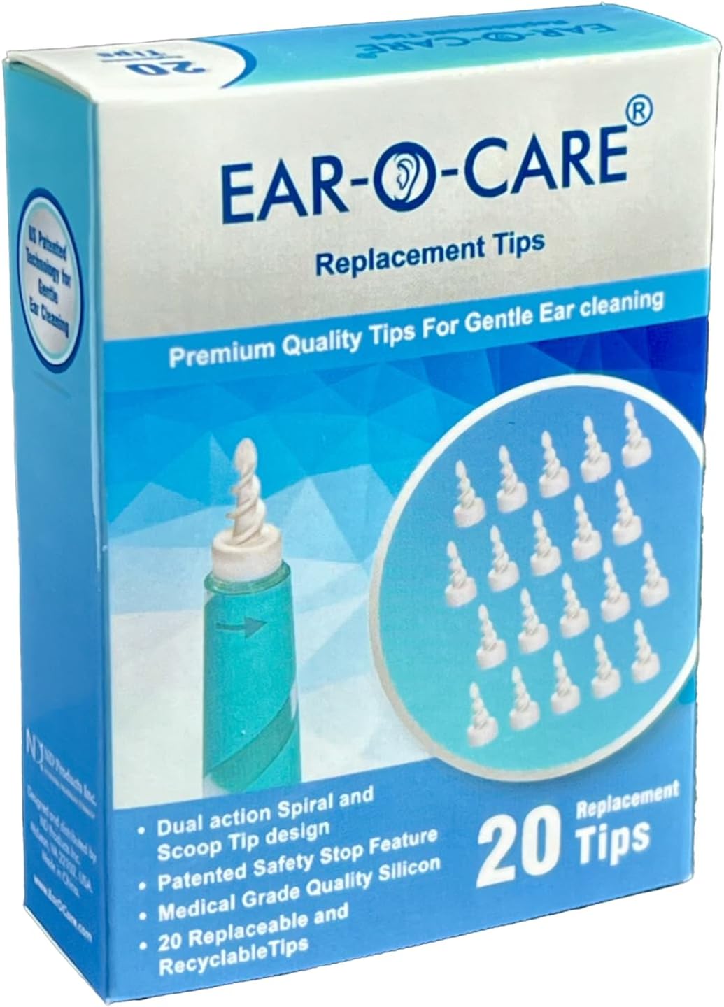 Amazon.com: Ear-O-Care Ear Wax Removal Tips - 20 Soft Silicone ...