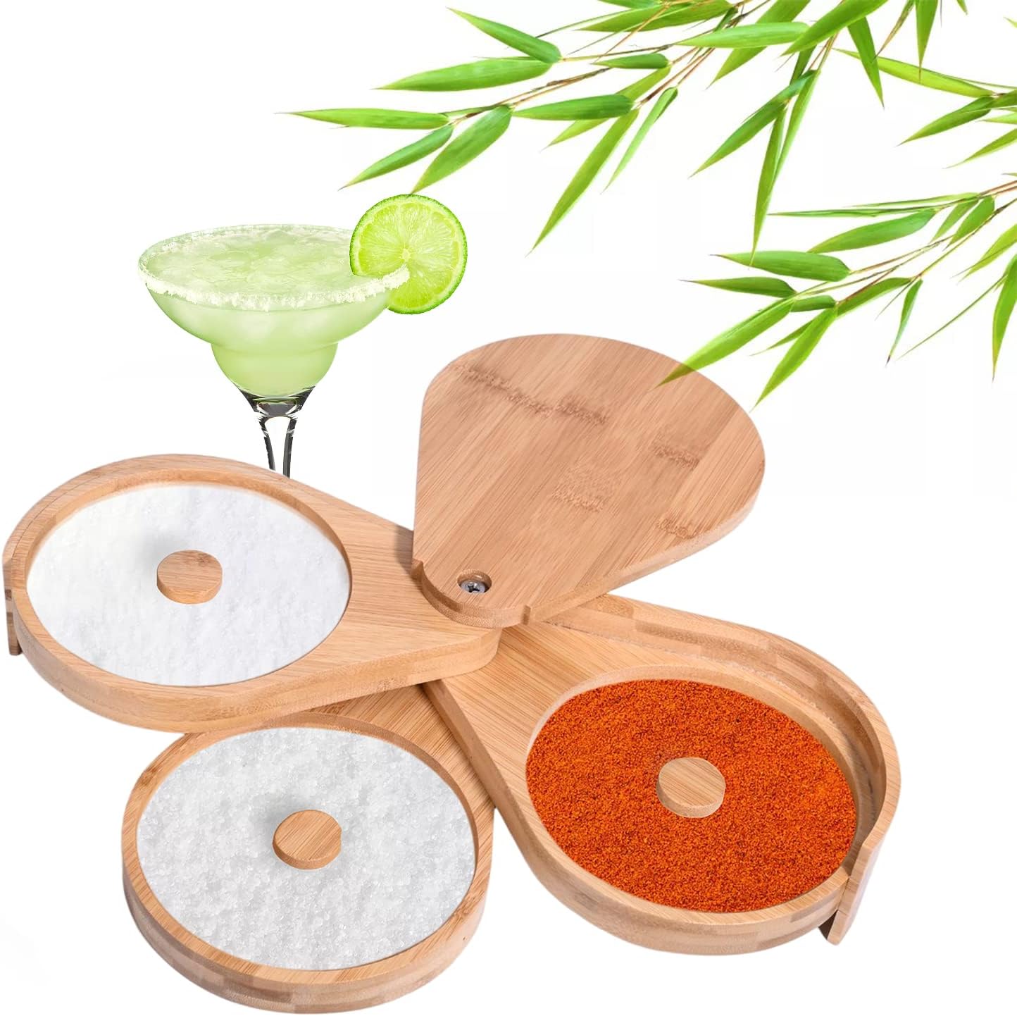 Amazon.com | lukar Salt Rimmer Set Margarita Glass Rimmer 3 Tiers ...