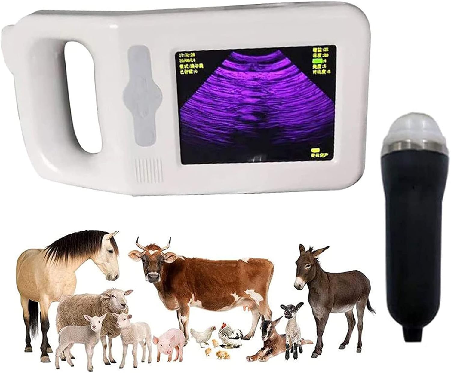 Veterinary Ultrasound Scanner Kit, Animal Portable B-Ultrasound Scanner ...