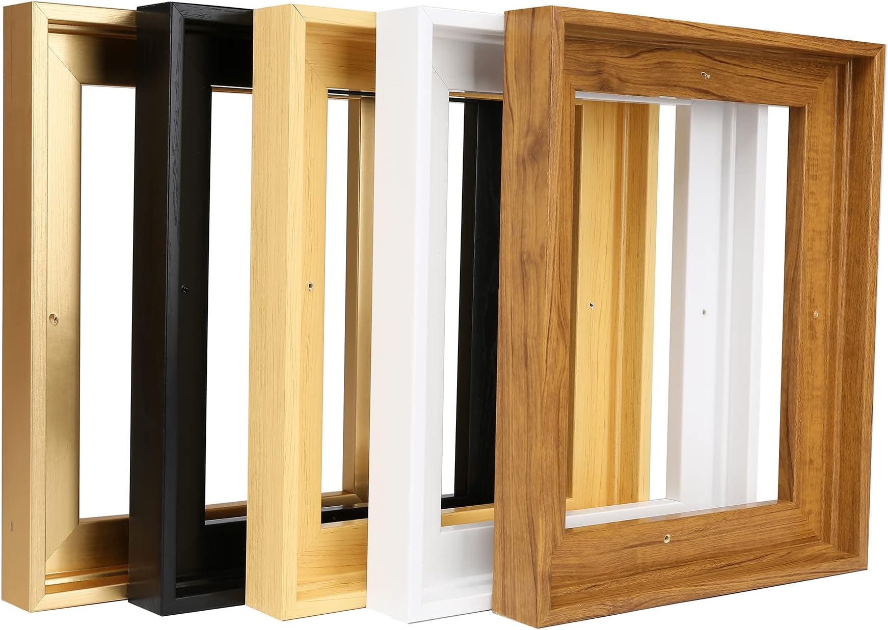 Amazon.com: MCS Canvas Float Frames 12x12 Frame, Walnut Woodgrain ...