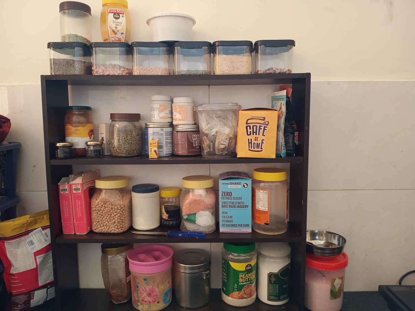 Kitchen rack Wooden Wall Mounted Rack, Organizer, Wall Shelf for ...