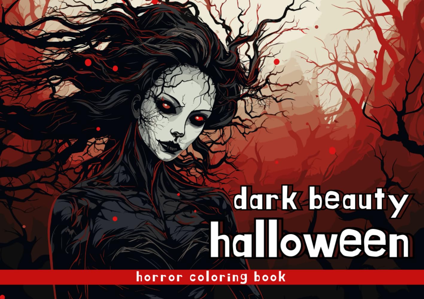 Amazon.com: Dark Beauty Horror Coloring Book for Adults: Landscape Orientation. Mysterious ...