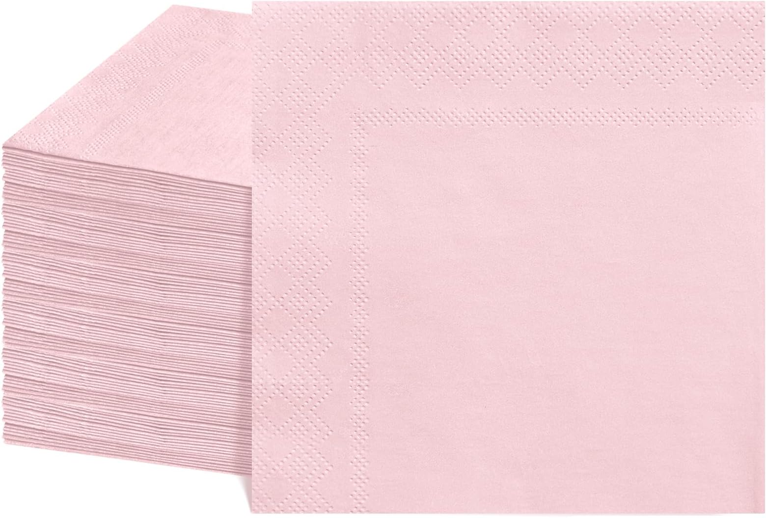 Amazon.com: Elegant Bright Pink 2-Ply Luncheon Napkins - 6.5" x 6.5 ...