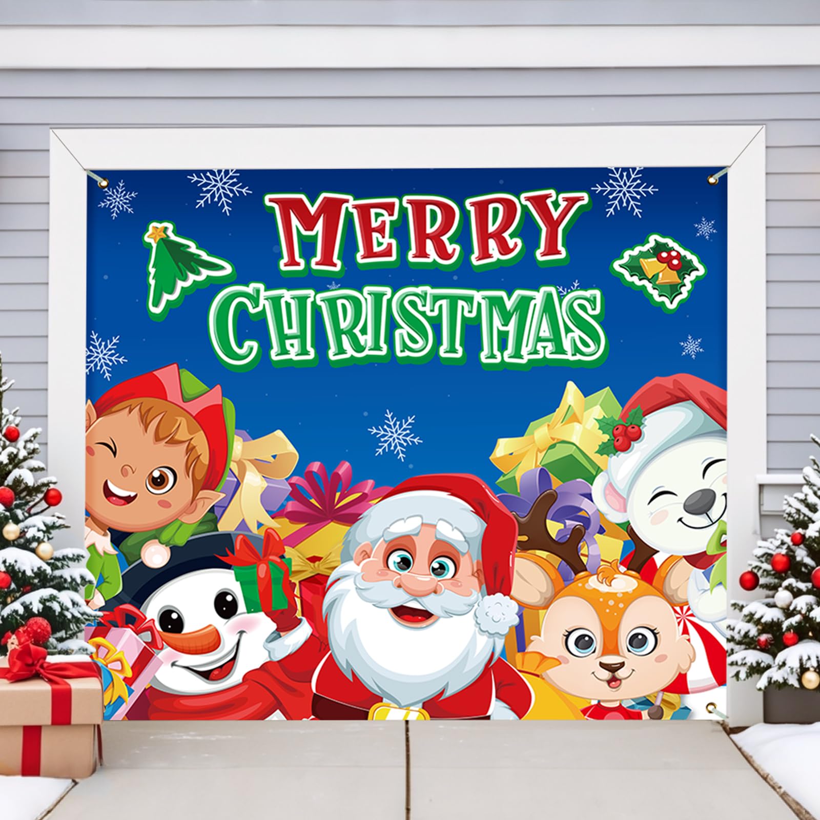 Snapklik.com : BlissfulTie Single Christmas Decorations - 7 X 8 Merry ...