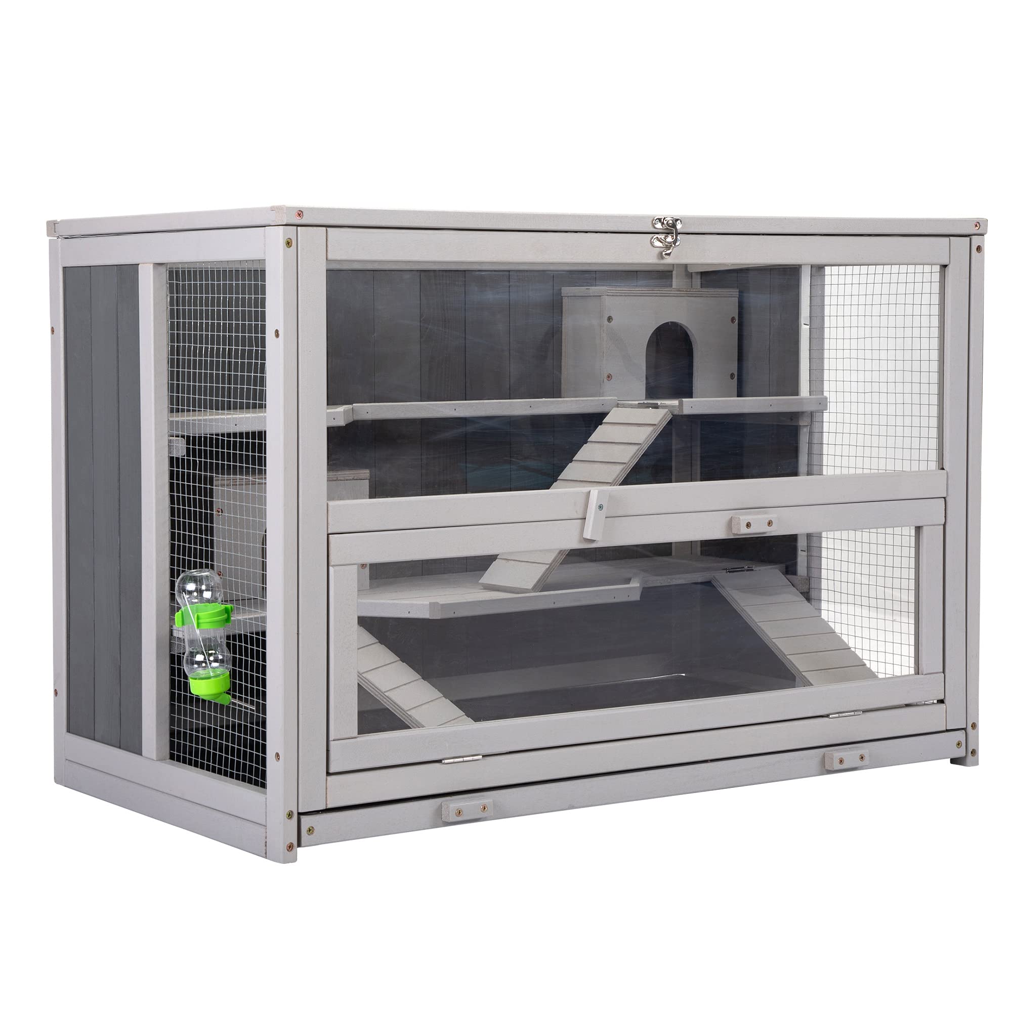 Hamster Cage Rat House Wood Guinea Pig Habitat Rat House | Desertcart ...