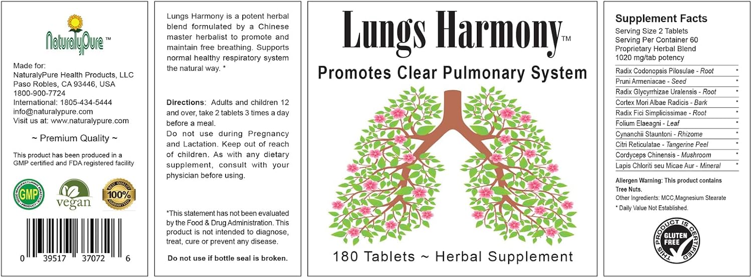 NaturalyPure - Lungs Harmony – Suporte Eficaz para Respiração Saudável ...