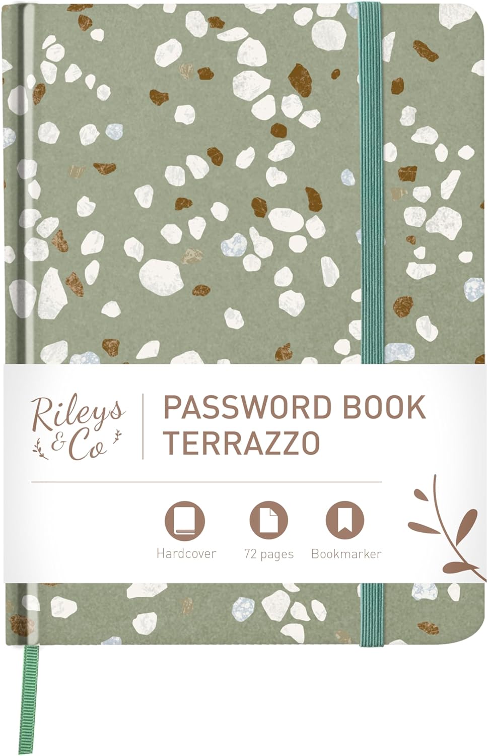 Rileys & Co. Terrazzo Elegance Password Book | Alphabetical Tabs ...