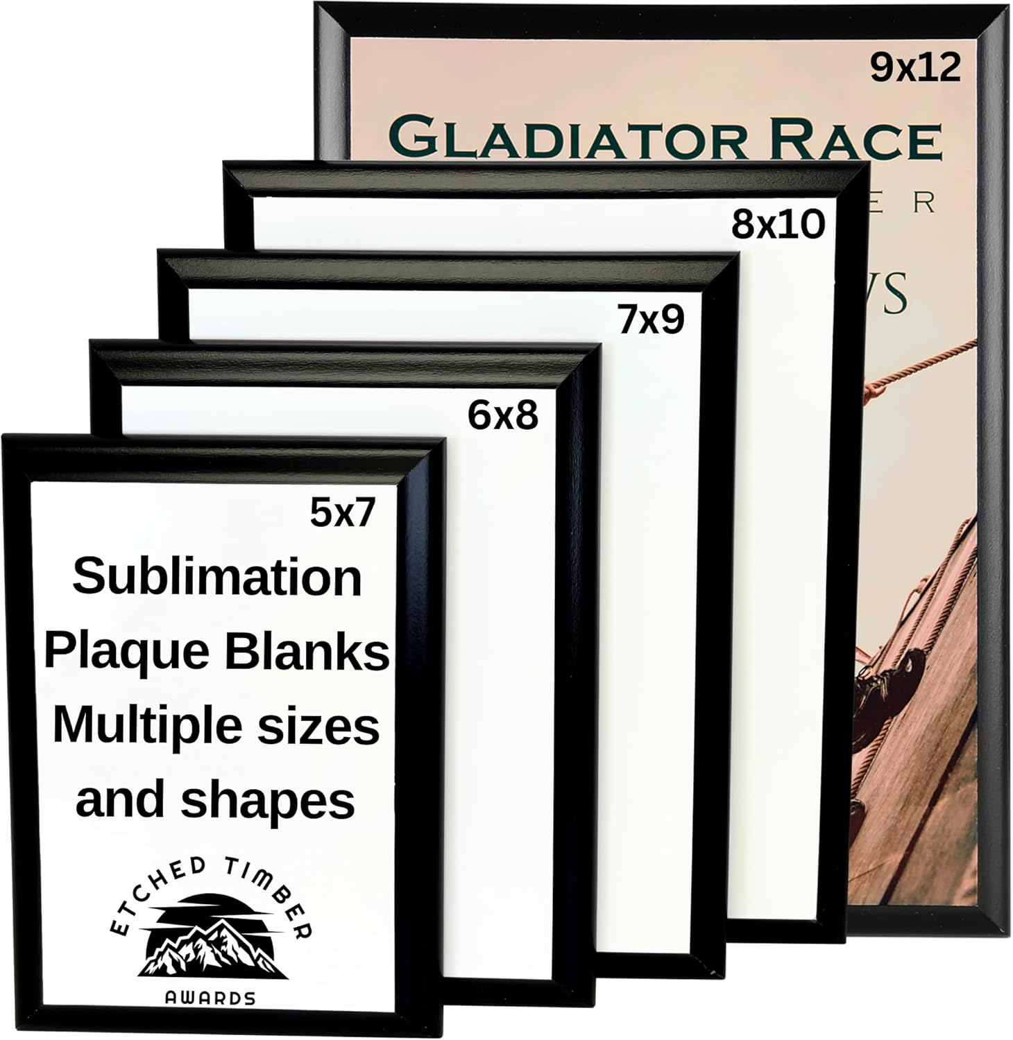 Amazon.com: Sublimation Blank Plaques Multiple Sizes and Shapes ...