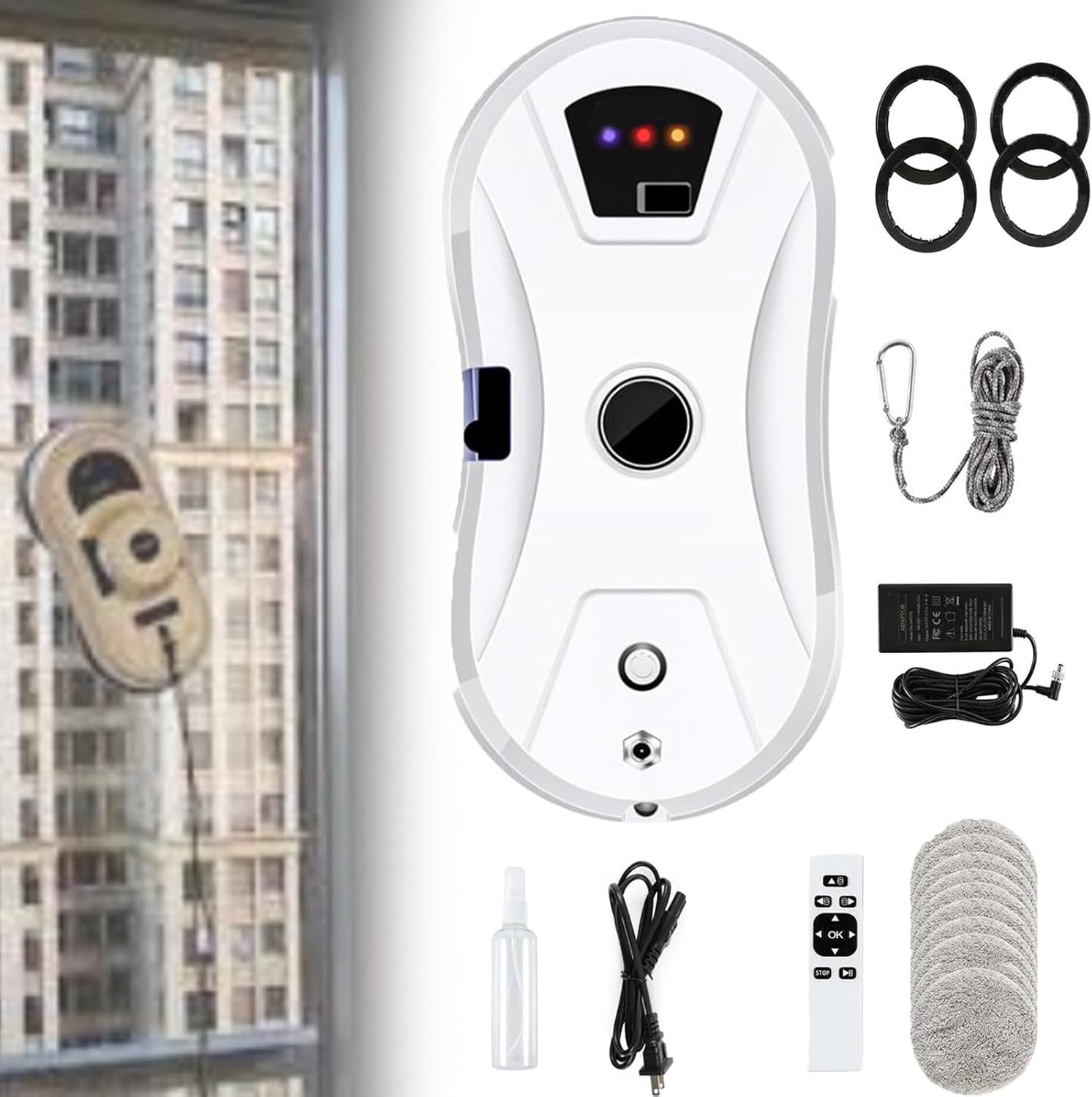 Amazon.com - Window Cleaning Robot,5600pa Suction Window Washer,with ...