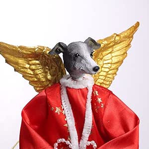 Amazon.com: Greyhound Blue Angel Tree Topper : Home & Kitchen