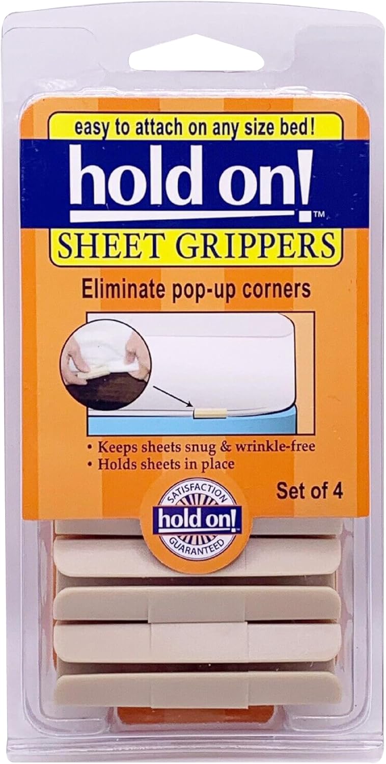 Amazon.com: Fresh Ideas Bed Sheet Grippers – Easy to Use Sheet Holders ...