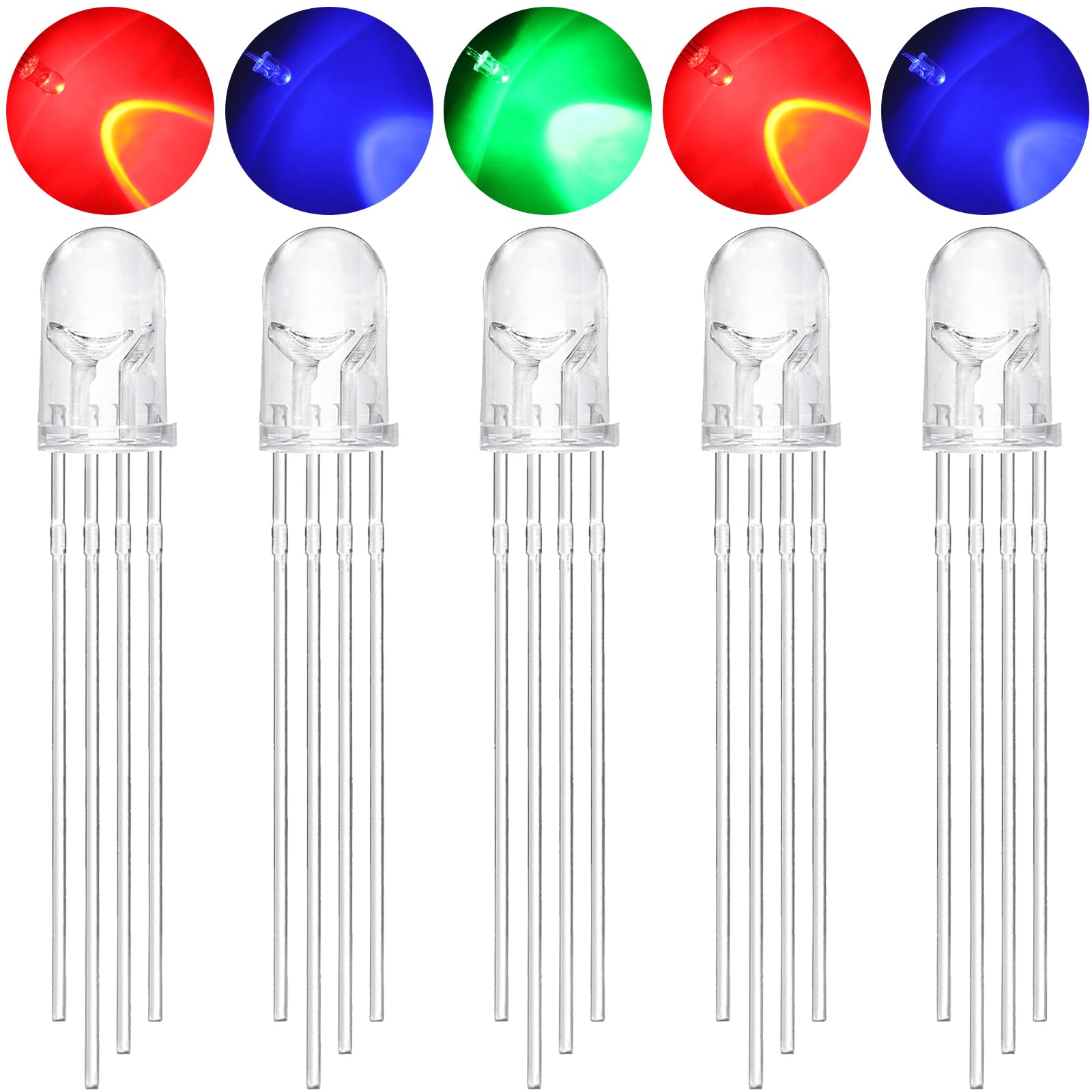 Amazon.com: EBOOT 100 Pieces Clear LED Light Emitting Diodes Bulb LED ...