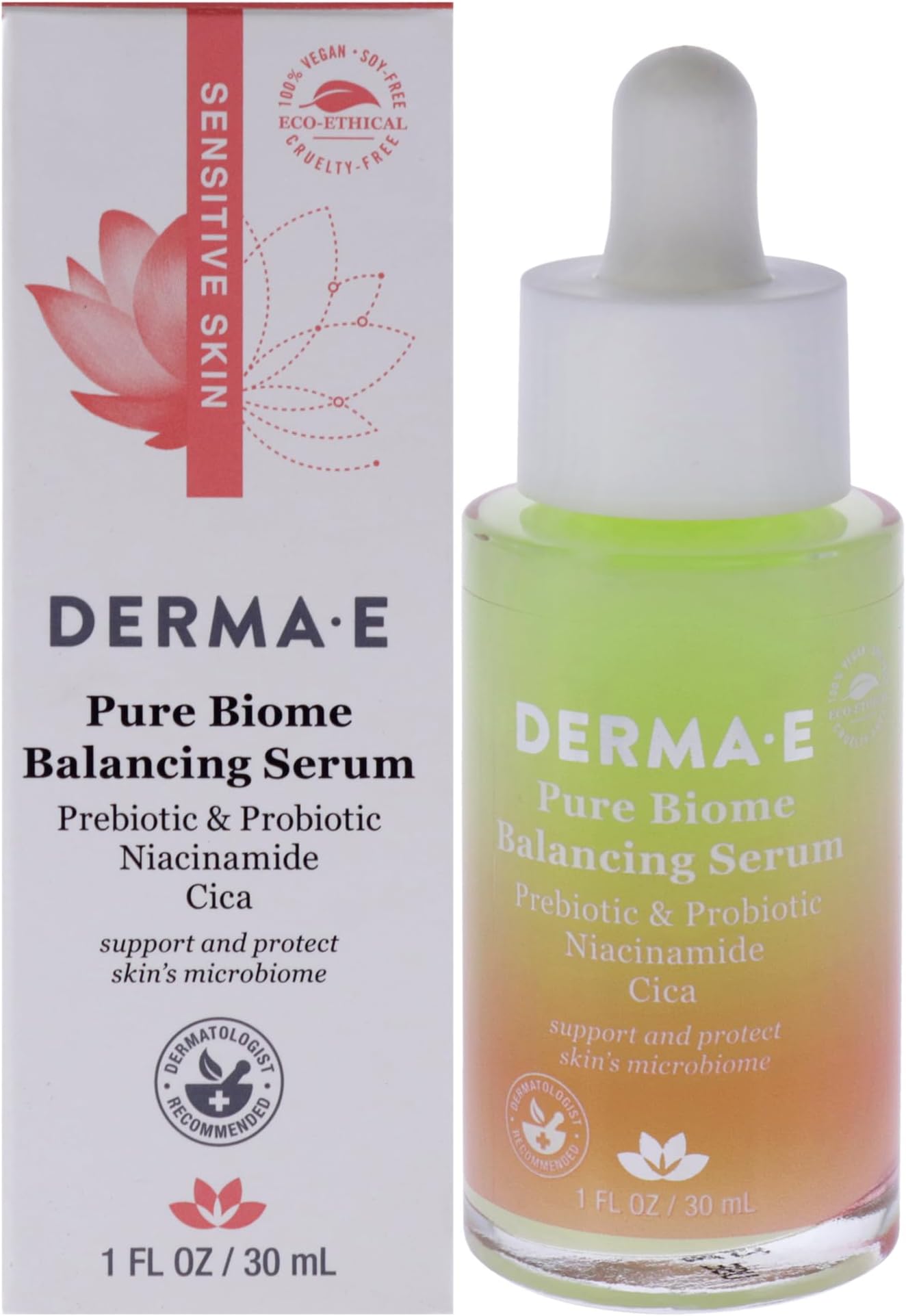 Amazon.com: DERMA E, Pure Biome Balancing Serum, 30 ml (1 fl.oz ...