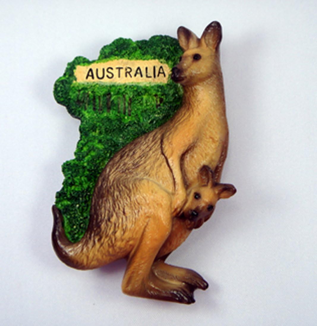 Amazon.com: Kangaroo Australia Souvenir Fridge Magnet Magnetic ...
