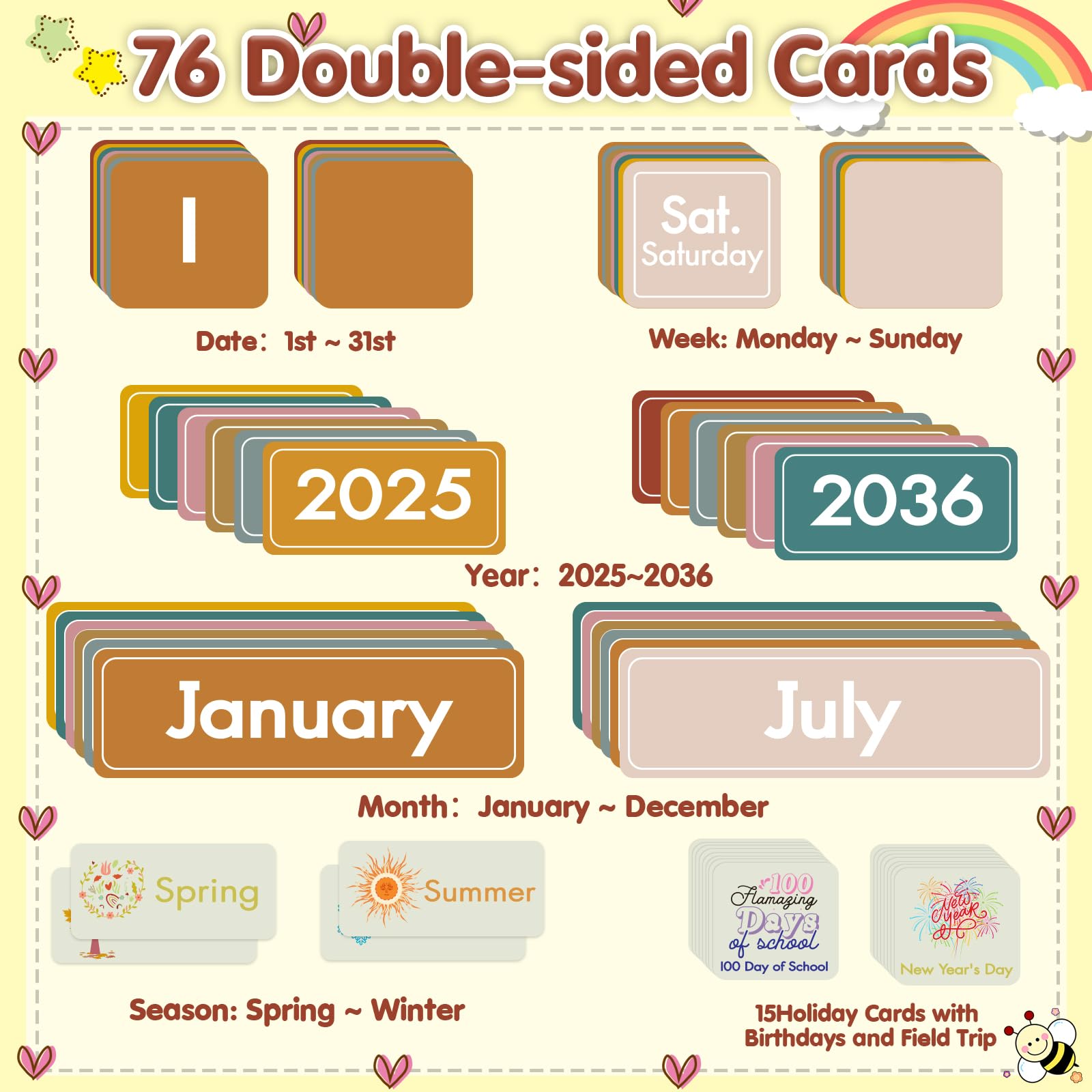 Snapklik.com : Jercecy Classroom Calendar Pocket Chart For Kids ...