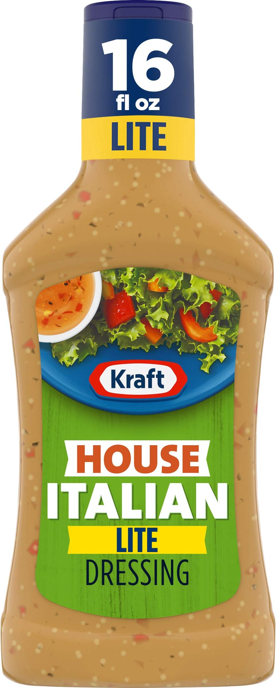 Amazon.com : Kraft House Italian Lite Salad Dressing (6 ct Pack, 16 fl ...