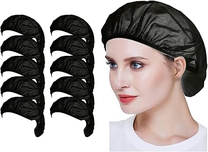 10pcs Unisex Elastic Chef Hat Kitchen Cooking Adjustable Kitchen Chef ...