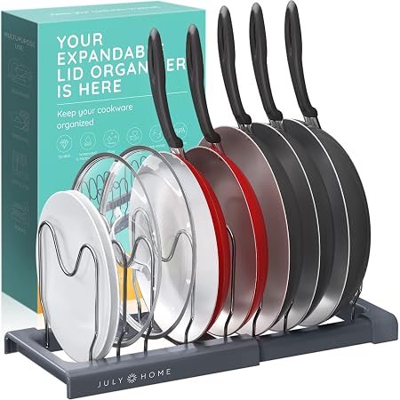 Amazon.com - Simple Houseware 10 Compartments Expandable Pan Organizer