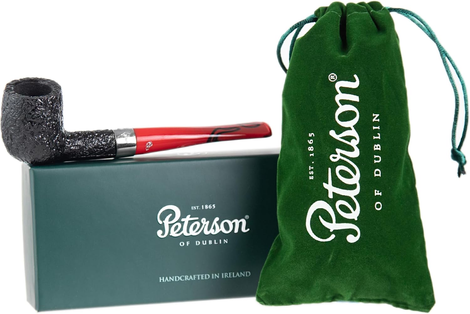 Amazon.com: Peterson Pipes Dracula Series, Red & Black Handmade Wood ...